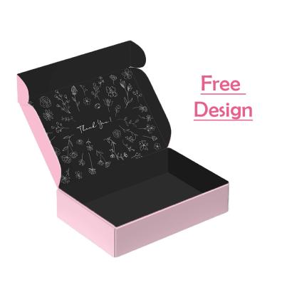 China Custom Logo Printed Cardboard Shipping Boxes for Gift Cloth Packing in Various Sizes for sale