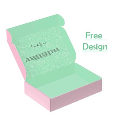 China Custom Logo Printed Cardboard Shipping Boxes for Gift Cloth Packing in Various Sizes for sale