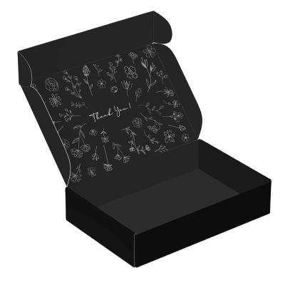China Custom Logo Matte Black Corrugated Mailer Box for Custom Size Accepted Shipping Boxes for sale
