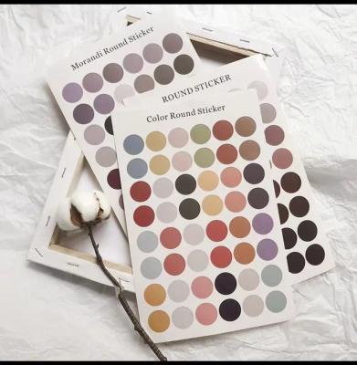 China Waterproof Self Adhesive Sticker Morandi Gradient Dot Stickers Decoration Custom for sale