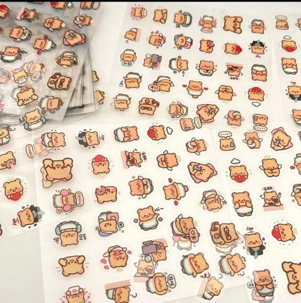 Quality Waterproof Custom Die Cut Vinyl Stickers Cute PVC Self Adhesive Label Stickers for sale