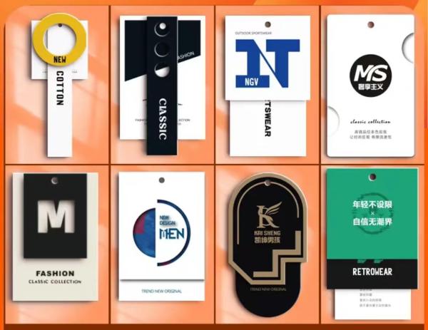 Quality Custom Paper Printing Services Clothing Packaging Thank You Card Hang Tag With Hole for sale
