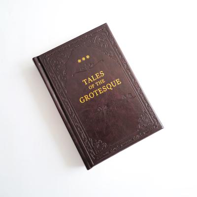 China OEM factory customizable hardcover leather binding coffee table book perfect binding offset printing service for sale