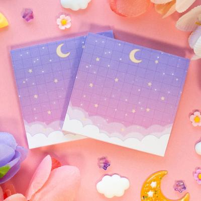 China Custom Personalized Stationery Self-adhesive Note Pad Printed Sticky Notes Stationery Cute Sticky Note Custom Sticky Notepad for sale