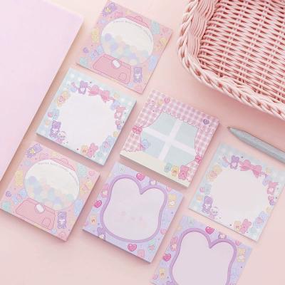 China Custom Personalized Stationery Self-adhesive Note Pad Printed Sticky Notes Stationery Cute Sticky Note Custom Sticky Notepad for sale