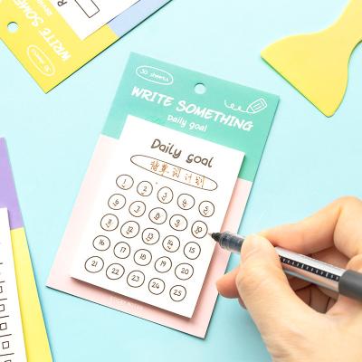 중국 1 컬러 충돌 계획 스티커 노트 할 일 계획 메모 노트 종이 실용 연구 사무실 판매용