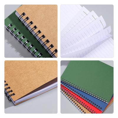 China Custom School A5 Spiral Notebook Personalized Kraft Paper Notebooks Customizable for sale