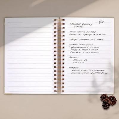 China Customizable A4 Bamboo Paper Notebook PVC Cover Printed Style Loose-Leaf Kraft Paper Notebook Pen Maths Supplier Notebook for sale