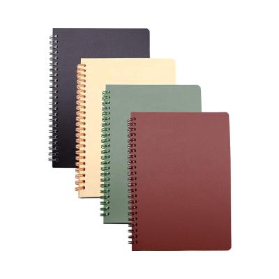 China A5 Style Spiral Notebook 80 Sheets-160 Pages Thick Plastic Hardcover Custom Colors for Study Notes for sale