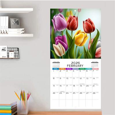 China Customized Calendar Monthly Calendar Cross Border English Version Countdown 2026 Wall Calendar Customized OEM for sale