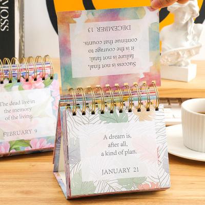 China Custom Daily Calendars 2026 Personalized 365 Days Perpetual Calendar Printing with Gift Box for sale