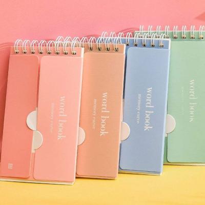 China Mini Self-Adhesive Magnetic Notebook Cover Paper Notepad for English Study Journal Diary Memory Book Recite Words Memo Pad for sale