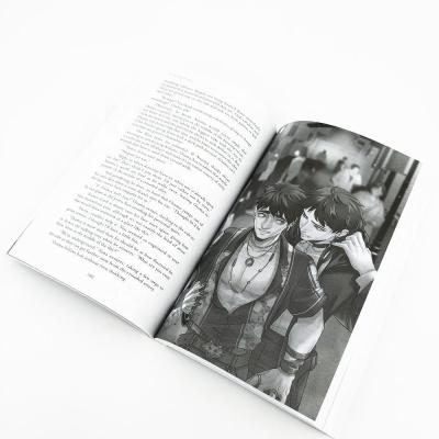 China Custom Black and White Novel Book Printing Offset Printing on Various Papers Kraft Cardboard Coated with Custom Logo for sale