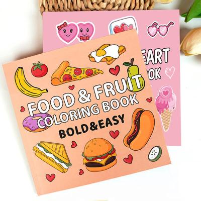 中国 大人気 子供用塗り絵 キンダーガーデン ペイント塗り絵 40食品 フルーツ落書き帳 卸売 販売のため