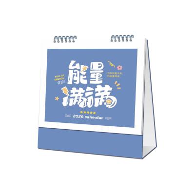 China 2026 Factory Price New Desk and Horse Promotion Use Printed Table Calendar New Paper & Paperboard Printing Product for sale