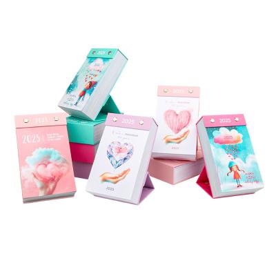 China 365 Days Desktop Desk Calendar Mini Stand Calendar Custom Printing for sale