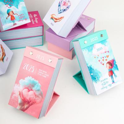 China 365 Days Desktop Desk Calendar Mini Stand Calendar Custom Printing for sale