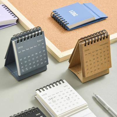 China Wholesale Custom Small Size Spiral Binding Daily Inspirational Quotes Table Desk Calendars Printing Desktop Calendar for sale