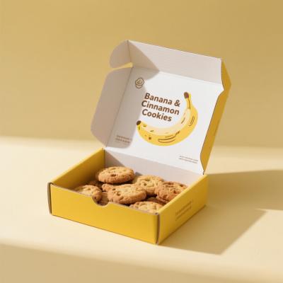 Cina Scatole di carta personalizzate ecologiche per alimenti, scatole di carta per spedizioni, scatole di carta pieghevoli per dolcetti per torte, biscotti e biscotti in vendita