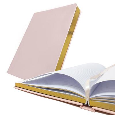 China Budget Planner Custom Print Gold Foil PU Leather Notebook Journal Waterproof A4 A5 Hardcover Notebook With Foil for sale