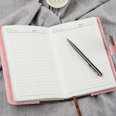China Custom Logo A5 Luxury PU Leather Hardcover Journal Notebook Lockable and Password Protected for sale