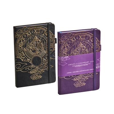 China Wholesale High Grade Pu Leather Cover Planner Notebook Hardcover Notebook Journal Notebook for sale