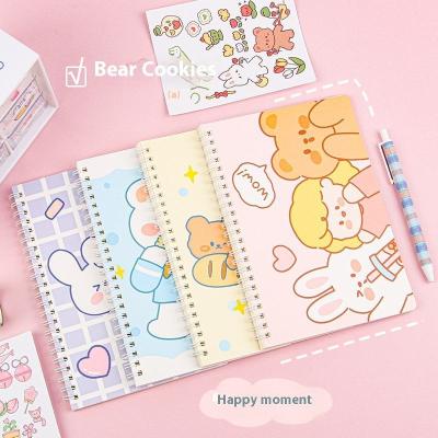 중국 고가 A5 & A3 귀여운 창의적인 링 제본 스프링 노트 PP 커버 학생 가로선 일기장 학교용 판매용