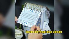 Custom Perpetual Daily Quote Desk Calendar for Inspiration