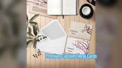 Custom Floral Greeting Cards for Your Business