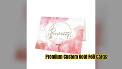 Custom Gold Foil Greeting Cards for Every Occasion