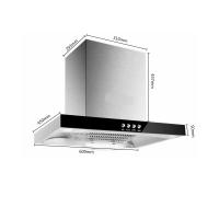 China 70cm Recirculating Range Hood Extractor Touch Switch Custom for sale