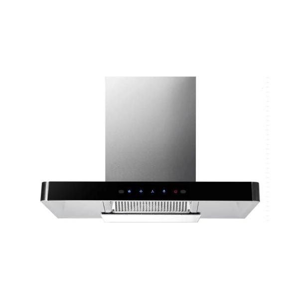 Quality 60cm T Shape Chimney Hood Cooker Extractor Touch Switch for sale