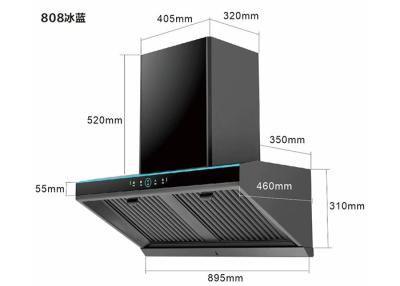 Cina High-End Range Hood With Oil Fume Separation And Purification,oil Electric Separation Copper Wire Motor VX3 in vendita