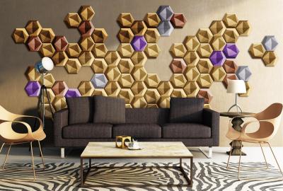 Cina Pannello a parete in pelle 3D ignifuge Spessore 5 mm Per la decorazione del muro in vendita