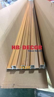 China Waterproof Wpc Wall Panel Wpc Fluted Panel With Customizable Width 100mm-300mm Easy Installation And 15mm Thickness for sale