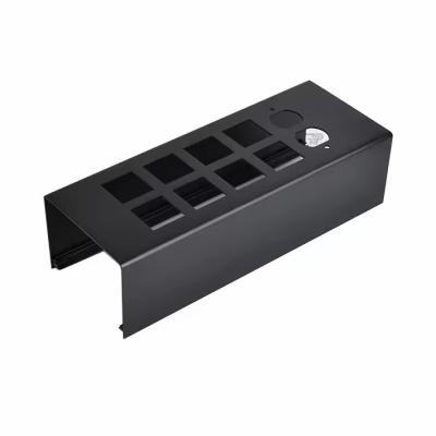China Aluminum spcc sheet metal fabrication processing for audio amplifier panel for sale