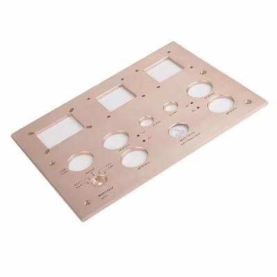 China Aluminum spcc sheet metal fabrication processing for audio amplifier panel for sale