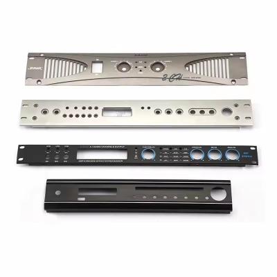 China Aluminum spcc sheet metal fabrication processing for audio amplifier panel for sale