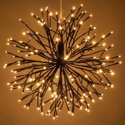 China Firework Festival Hanging DIY Firework Ball Christmas Lights Waterproof Warm White Outdoor Twinkle for sale