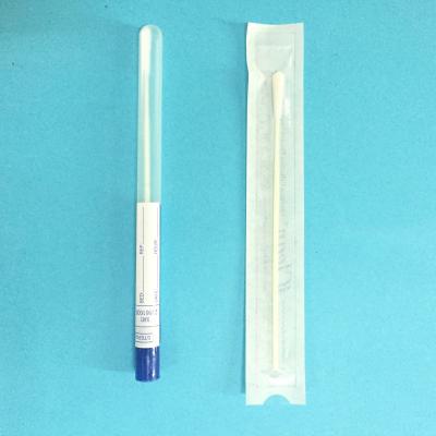 Cina Il tampone sterile della gola del naso della raccolta di esemplare attacca il tampone affollato asciutto rinofaringeo in vendita