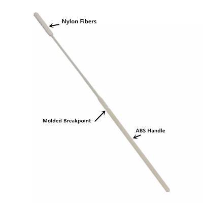 China Disposable Virus Testing Collect Specimen Sterile Swab Sticks 148mm Nylon Flocked for sale