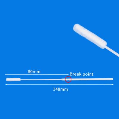 Cina La campionatura del di nylon rinofaringeo affollato tampona i tamponi nasali sterili di influenza in vendita