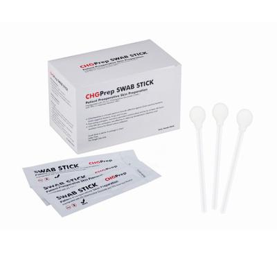 China Surgical CHG Swab Stick 2% Chlorhexidine Gluconate Sterile Alcohol Swabs for sale