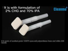Foam CHG 10.5mL Medical Applicator CHG + IPA Solution For Routine Venipunctures