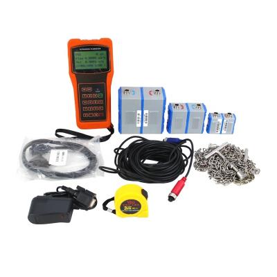 China Shengda 15-700mm Digital Handheld Ultrasonic Flowmeter Price for sale