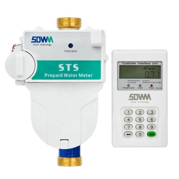 Quality IP68 Wireless STS Keypad Type Prepaid Token Water Meter with Vending Software for sale