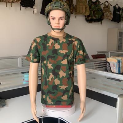 China Short Sleeve Military Style Camouflage Military T-Shirt for Spring/Summer Pullover for sale
