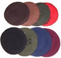 China Flat Top Military Beret with Elastic Band Closure and Lightweight Construction for sale