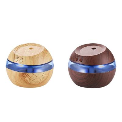 China Portable Wood Grain Electric Aroma Diffuser 300ml for App-Controlled Humidity Control for sale