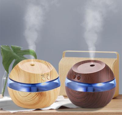 China Portable Wood Grain Electric Aroma Diffuser 300ml for App-Controlled Humidity Control for sale